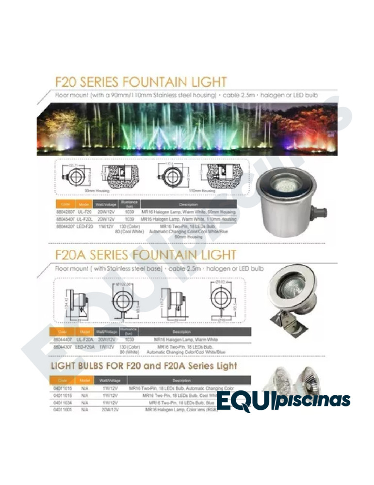 REFLECTOR LED 1W/12V SIN BASE, EMAUX LED-F20