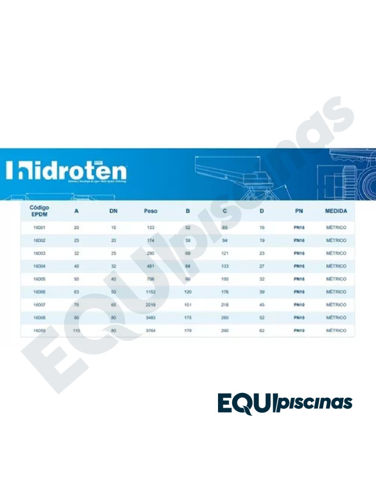 VALVULA CHECK HIDROTEN 4" P/PEGAR